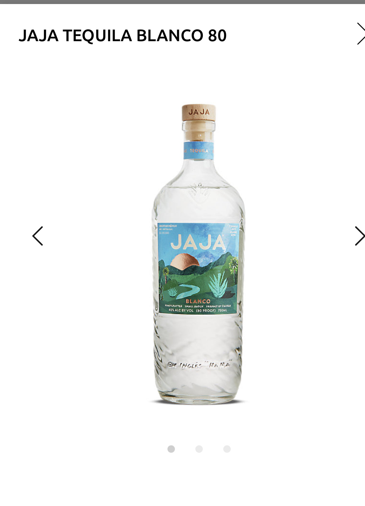 Jaja Tequila Blanco 80