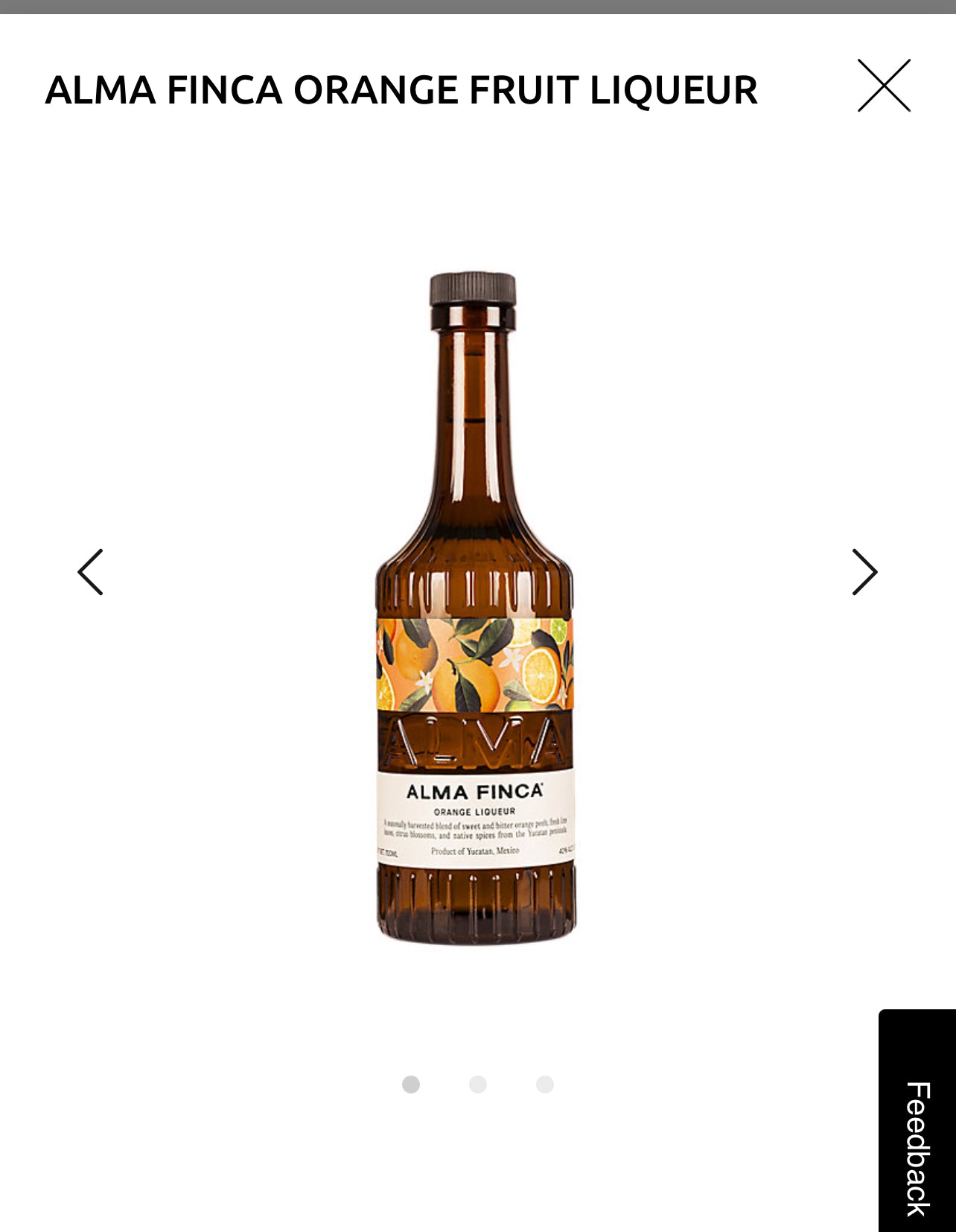 Alma Finca Orange Liqueur 80 1L