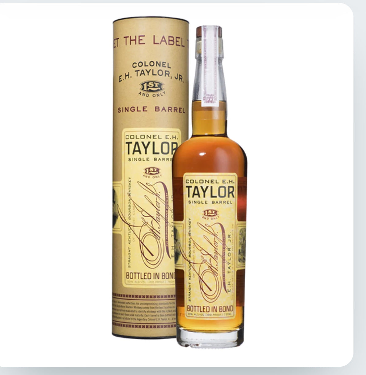 Colonel E.H. Taylor, Jr. Single Barrel Bourbon Whiskey 750ml