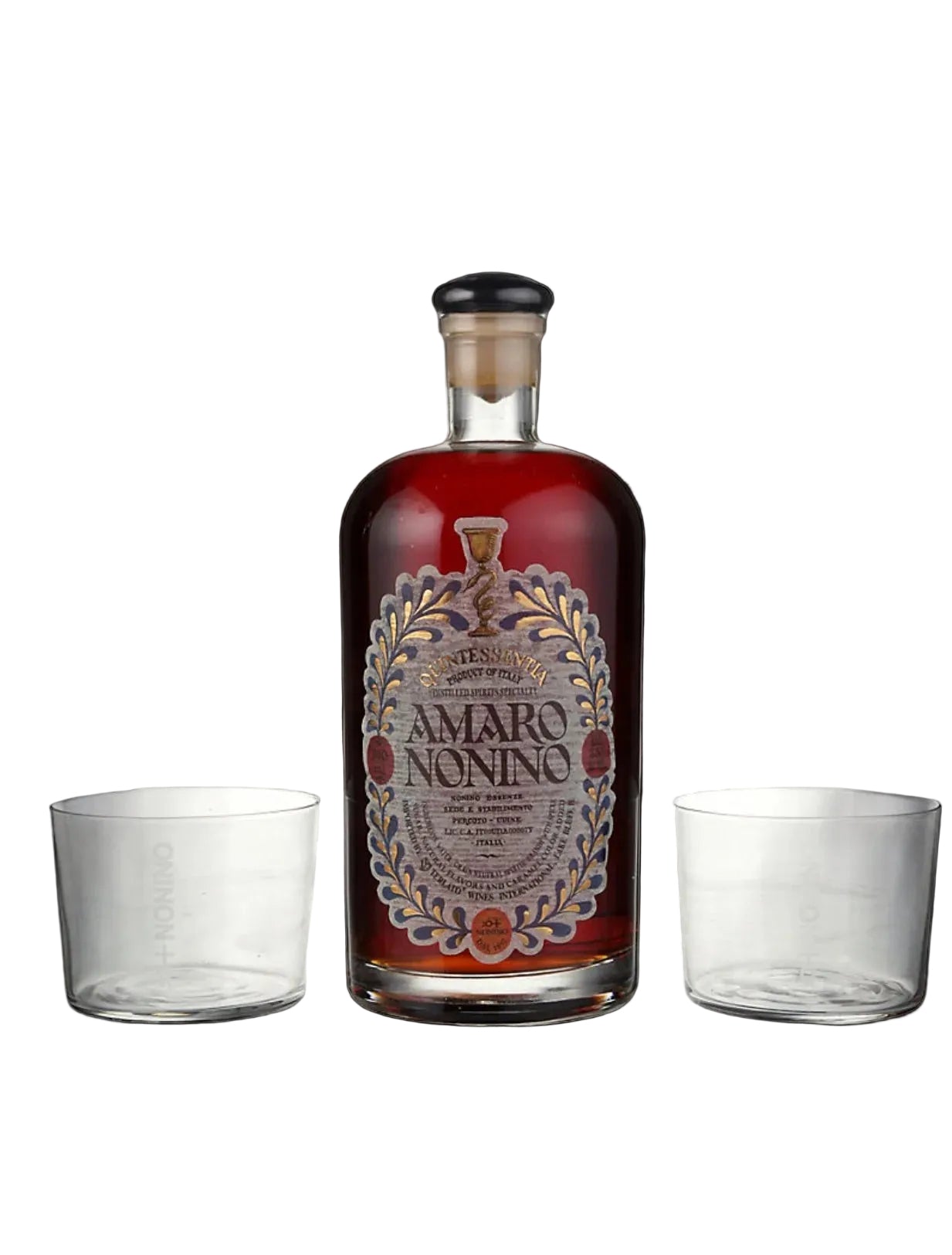 Nonino Amaro Quintessentia 70 W/ 2 Tumblers