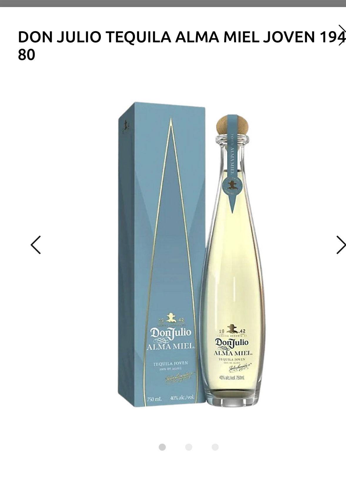 Don Julio Tequila Alma Miel Joven 80