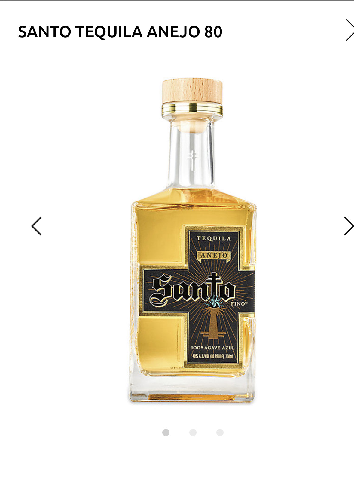 Santo Tequila Anejo 80
