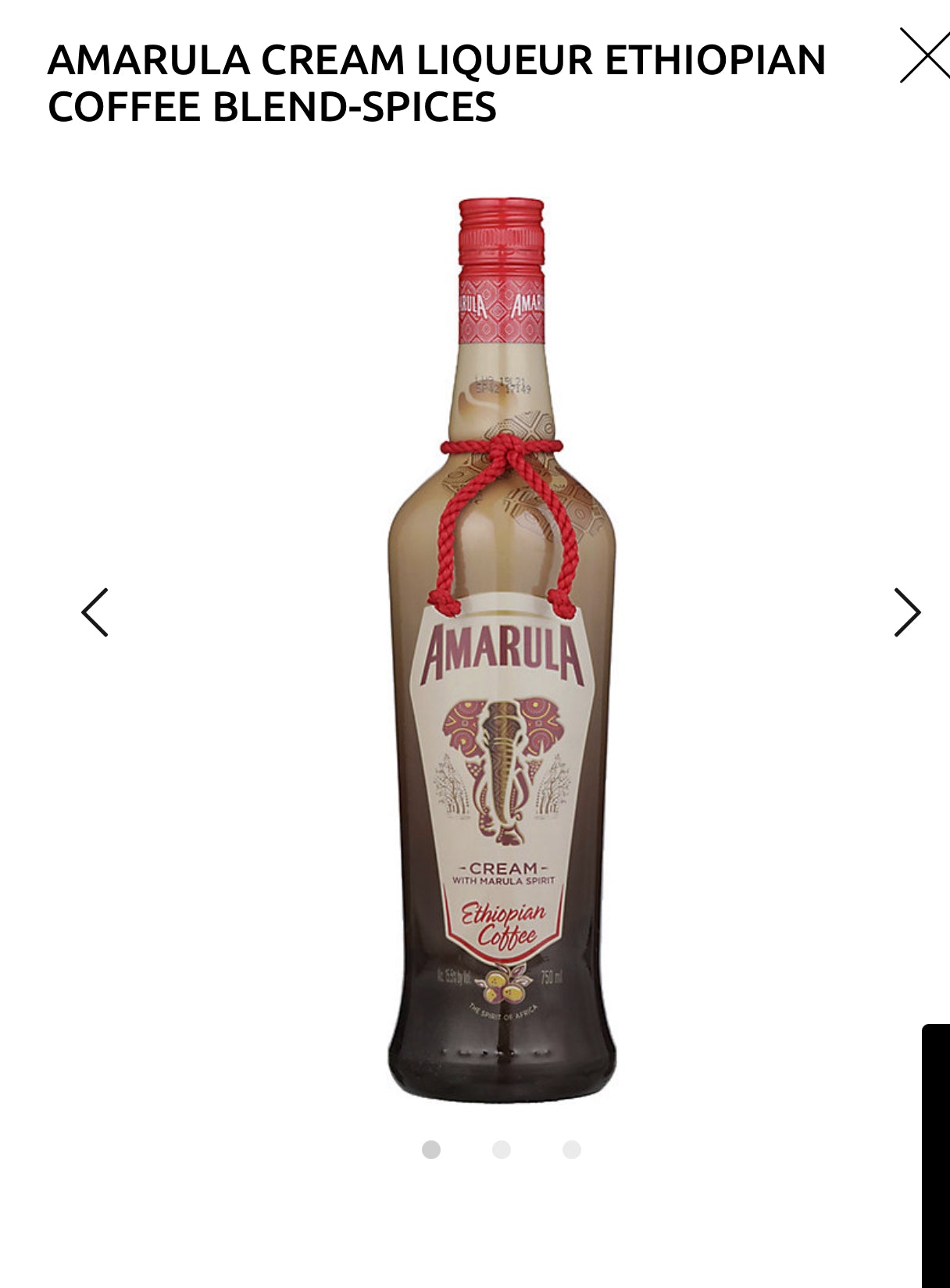 Amarula Cream Liqueur Ethiopian Coffee 31