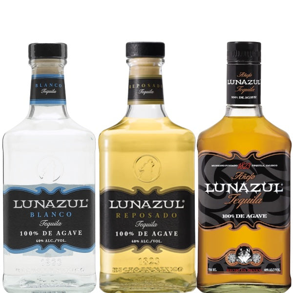 Lunazul Blanco, Reposado and Anejo Tequila Bundle – COUNTRY SIPS